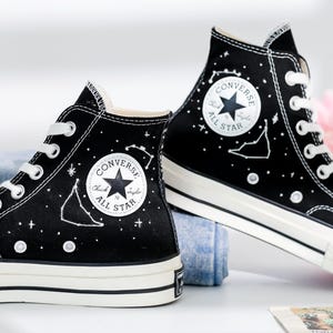 Custom Embroidered Sneakers, Embroidery Planets on Converse, Converse ...