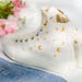 Custom Embroidered Wedding Converse Platform, Moon and Stars ...