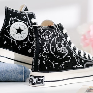 Embroidered Converse, Planet and Zodiac Constellation Embroidered ...