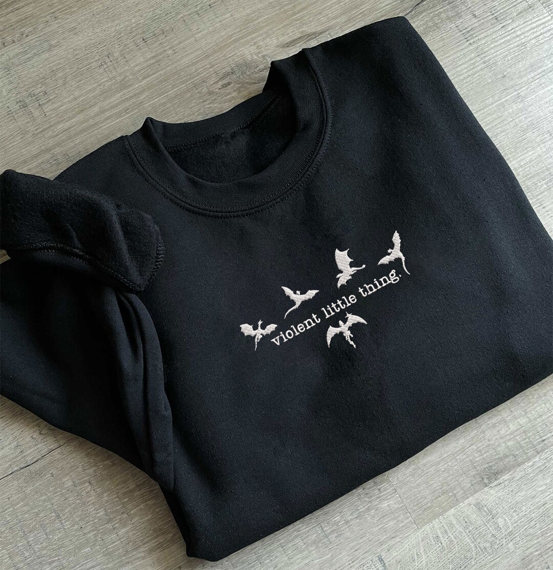 Embroidered Fourth Wing Sweatshirt, Iron Flame crewneck, Fourth wing ...
