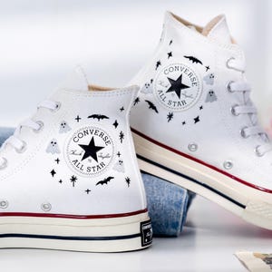 Ghost Witch Riding a Broom Halloween Converse, Halloween Ghost ...