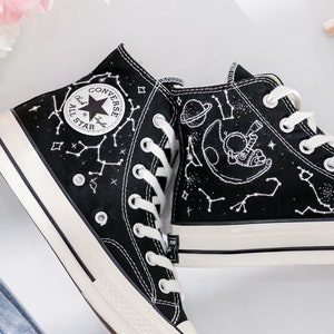 Embroidered Converse, Planet and Zodiac Constellation Embroidered ...