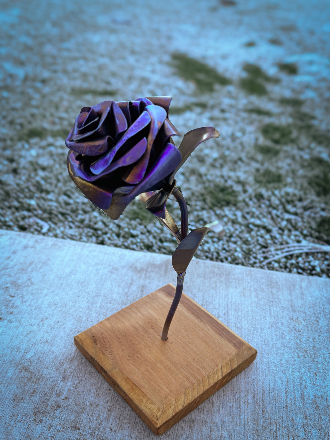 Memorial Flower Forever Titanium Flower Handcrafted Metallic Blossom - Etsy