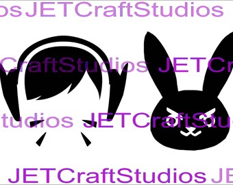 Overwatch Ashe Character Logo and Ultimate Logo SVG Downloadable Files ...