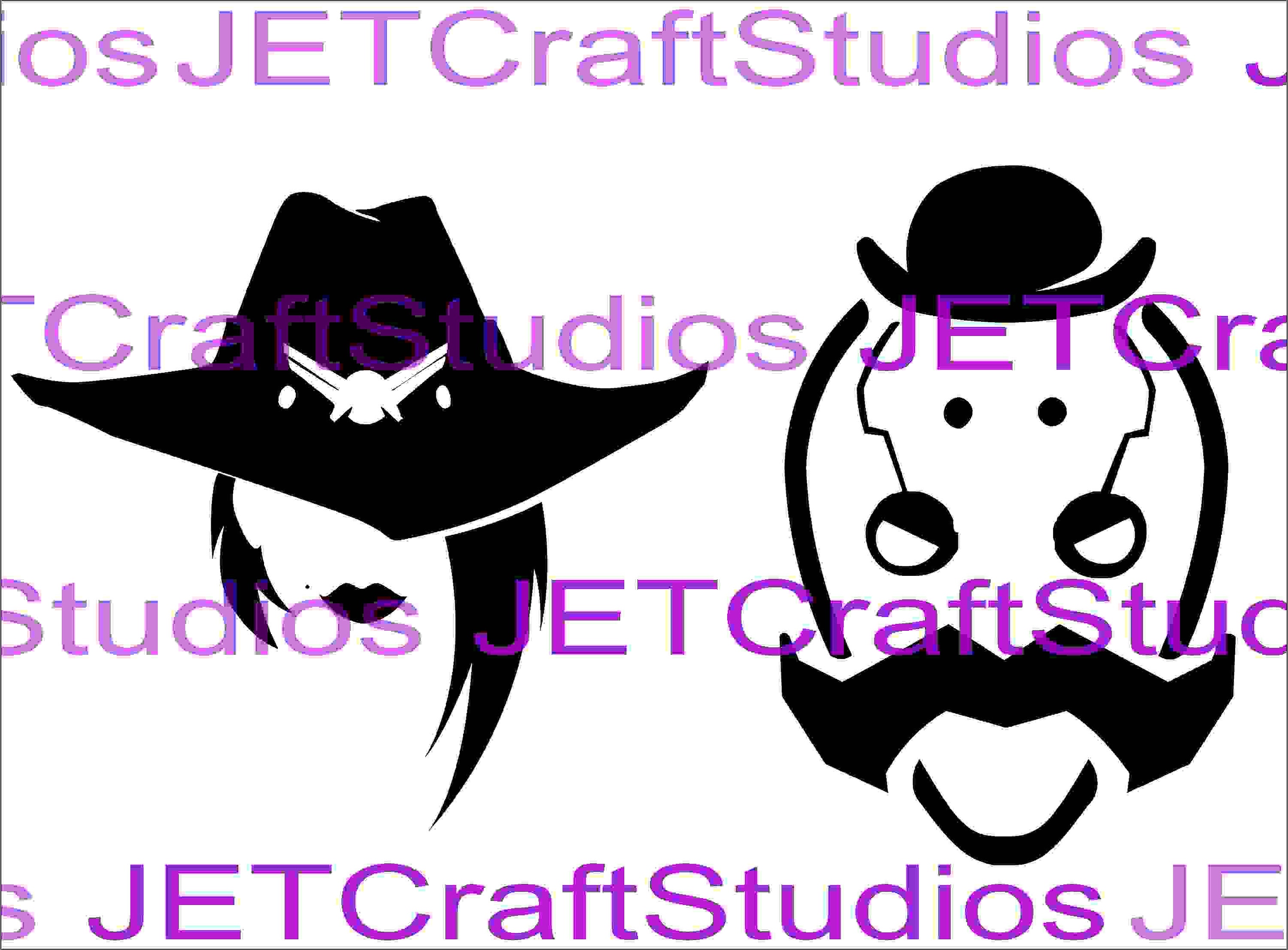 Overwatch Ashe Character Logo and Ultimate Logo SVG Downloadable Files ...