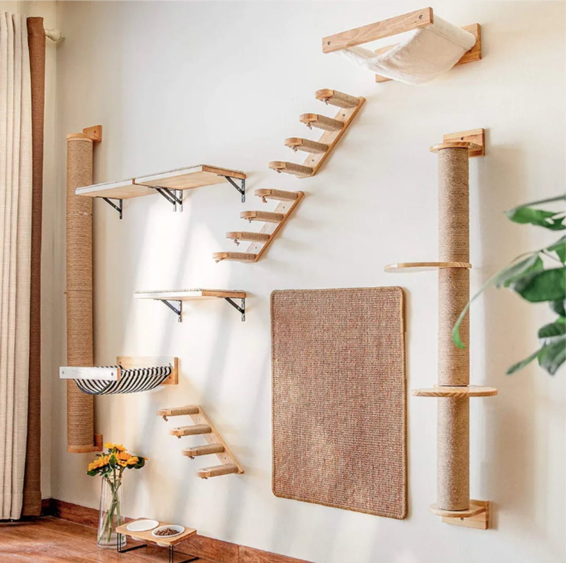 Cat Wall Shelves Cat Climbing Wall Cat Shelves Cat - Etsy