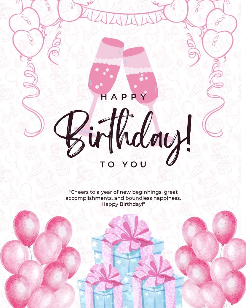 Unique Birthday Card – Bright & Cheerful for That Special Day - Etsy