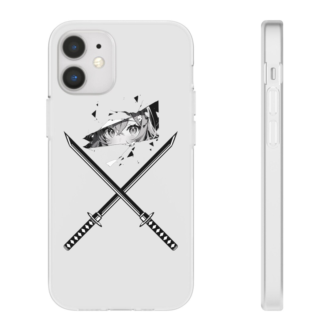 Anime Flexi Cases, Female and Swords Design, Clear Phone Case, Unique ...