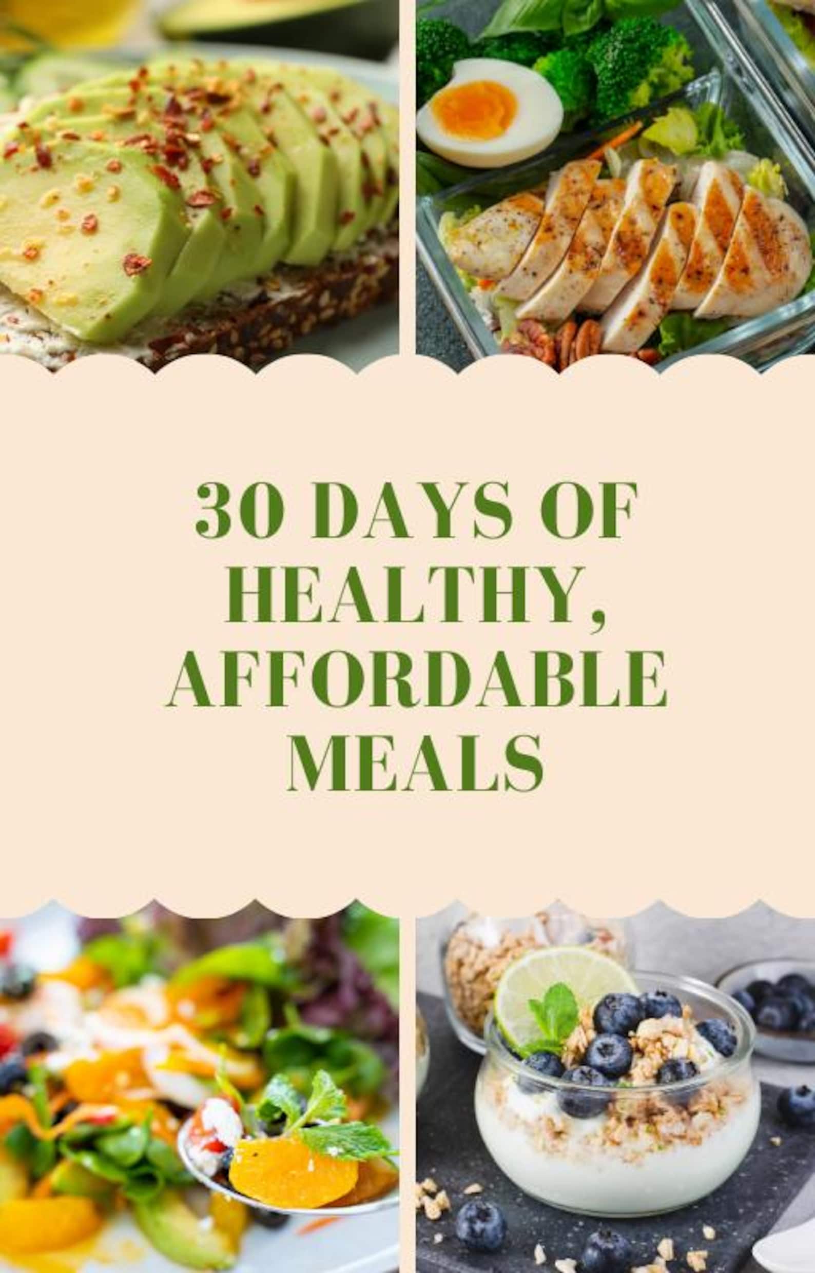 30-day Affordable Healthy Meal Plan, Budget-friendly Recipes for ...