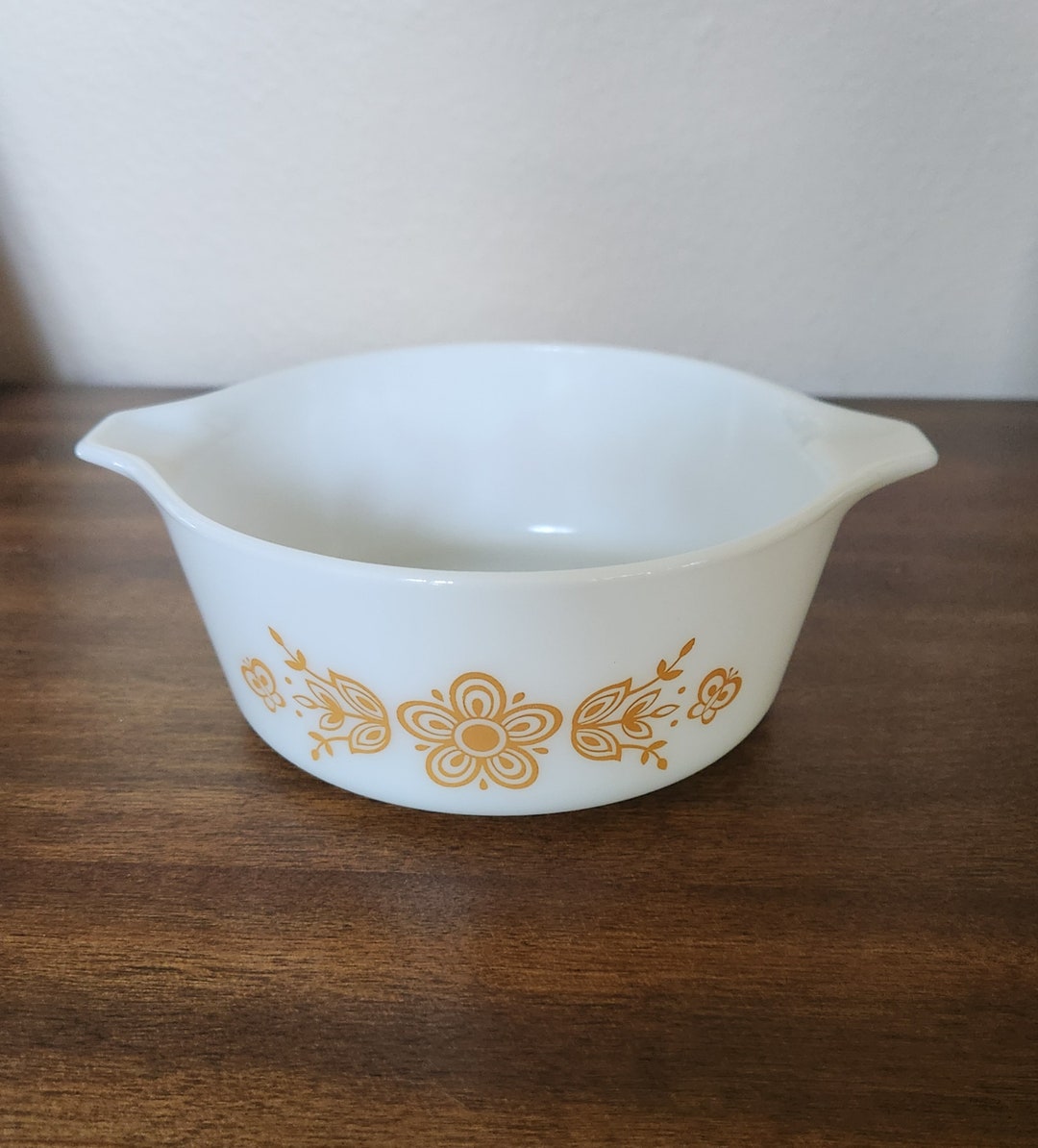 Pyrex Gold Butterfly Casserole Side Dish 1 Pint 472 - Etsy