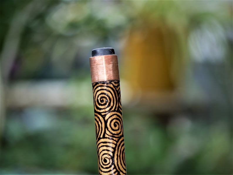 Handmade Walking Sticks Made of Wood and Decorated With Pyrography and ...