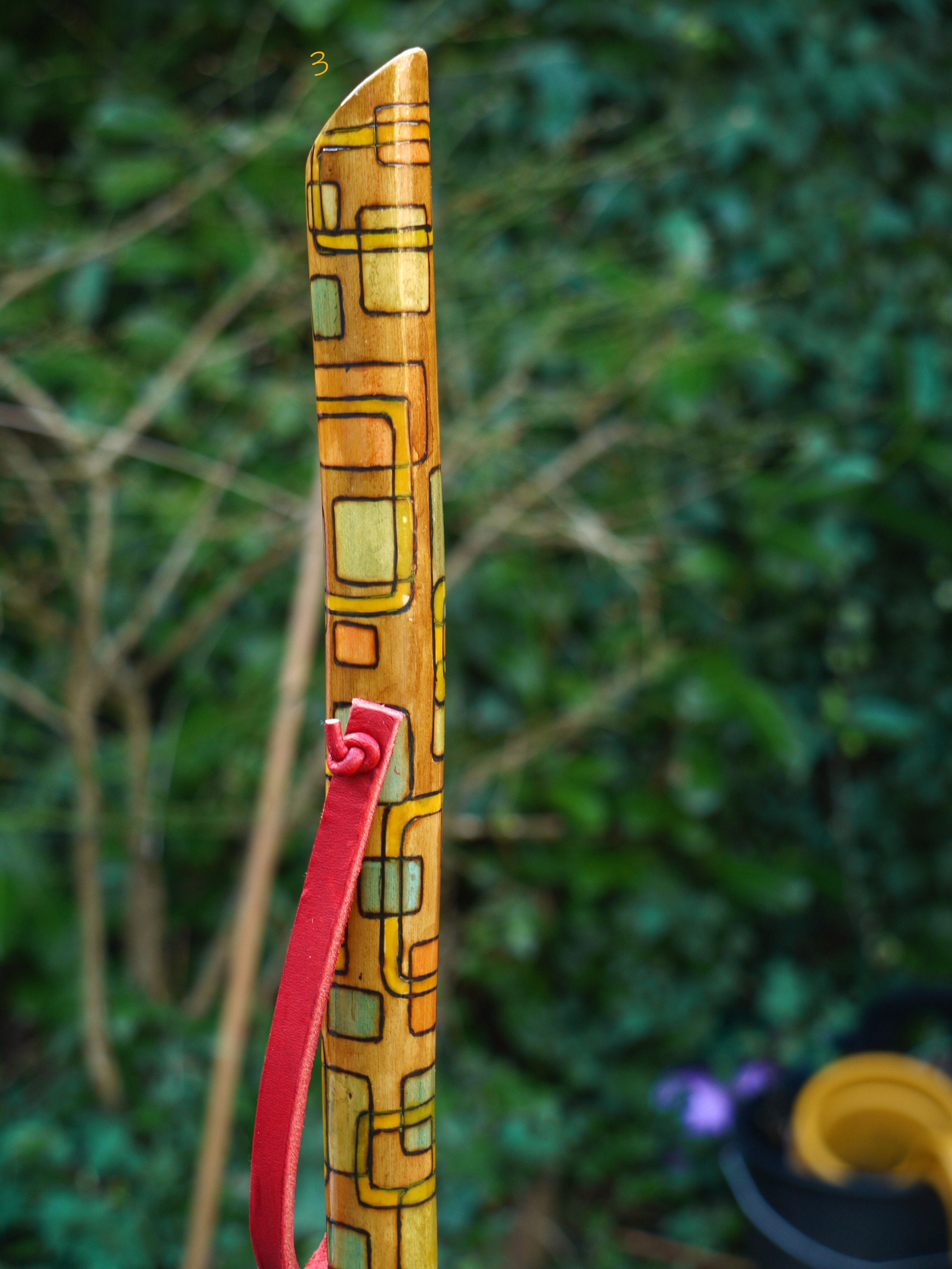 Handmade Walking Sticks Made of Wood and Decorated With Pyrography and ...