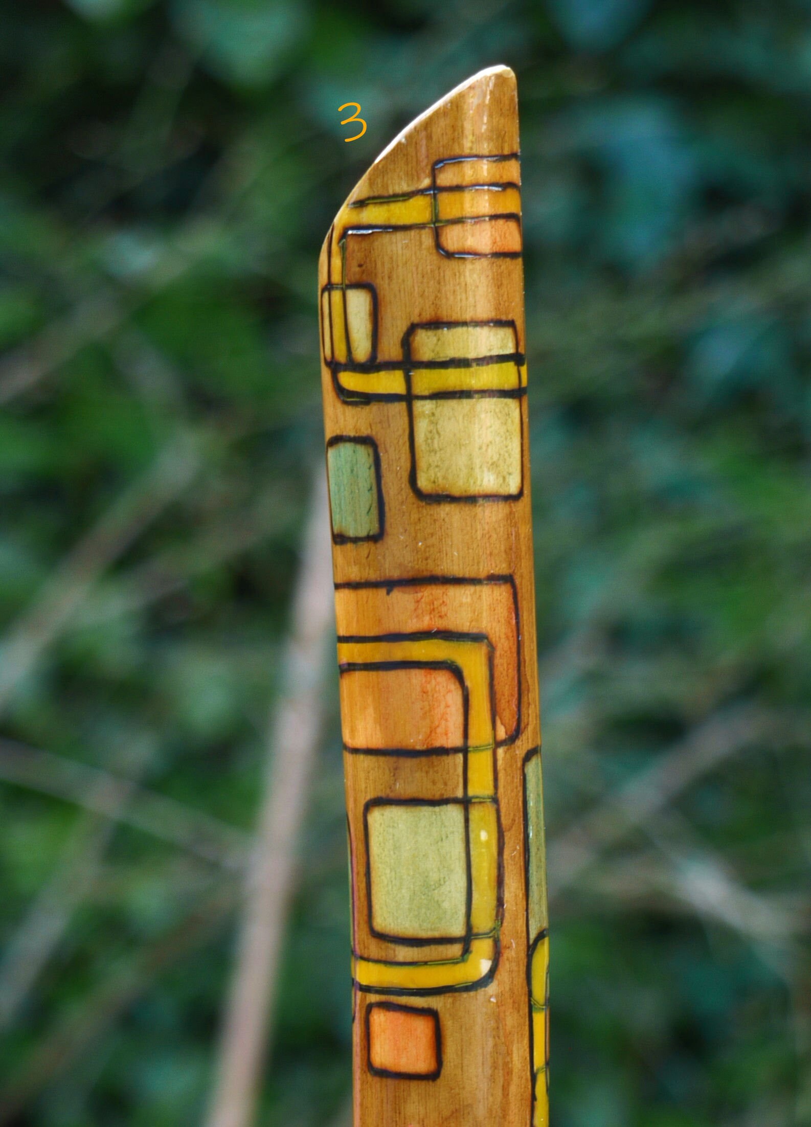 Handmade Walking Sticks Made of Wood and Decorated With Pyrography and ...