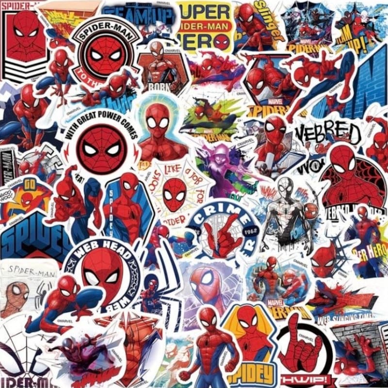 Spiderman Stickers - Etsy