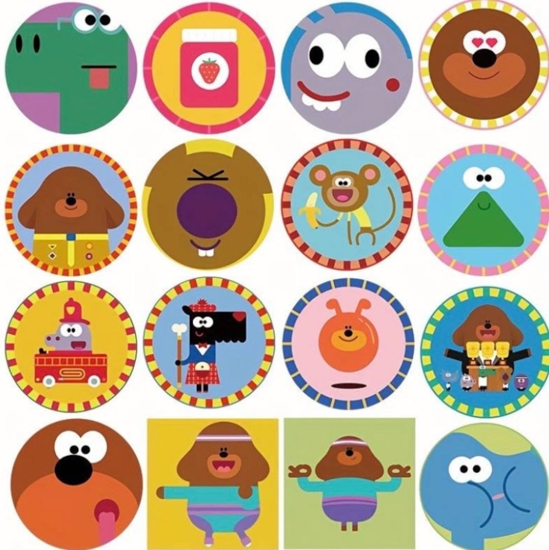 25 X Assorted Hey Duggee Stickers for Party Bags, Scrapbooking, Card ...