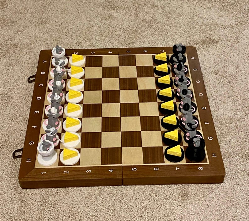 3D Printable Rat Chess Set (DIGITAL FILES ONLY) - Etsy