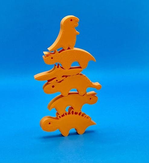 Dinosaur Stacking Blocks - Etsy