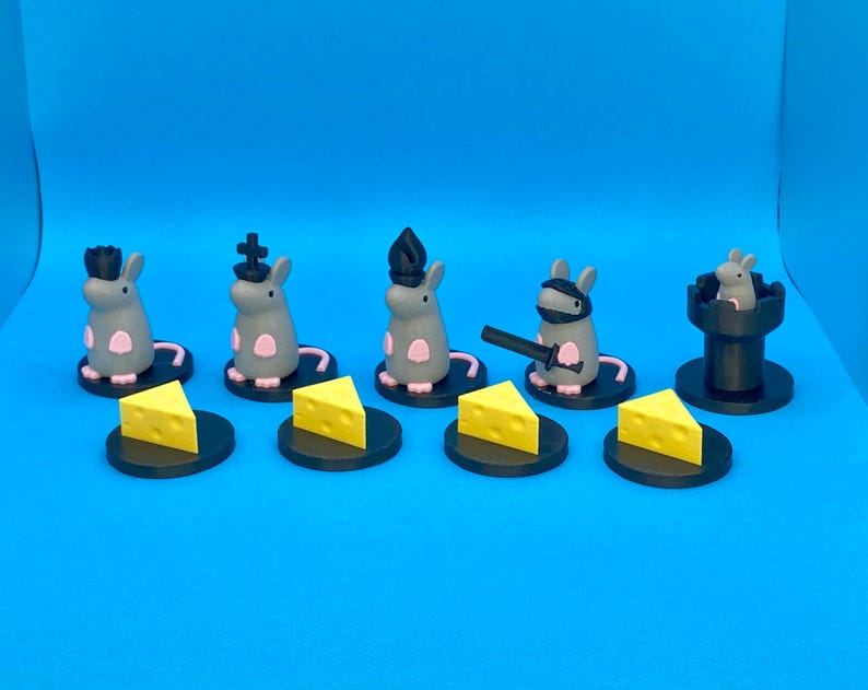 3D Printable Rat Chess Set (DIGITAL FILES ONLY) - Etsy