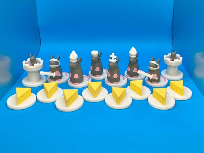 3D Printable Rat Chess Set (DIGITAL FILES ONLY) - Etsy