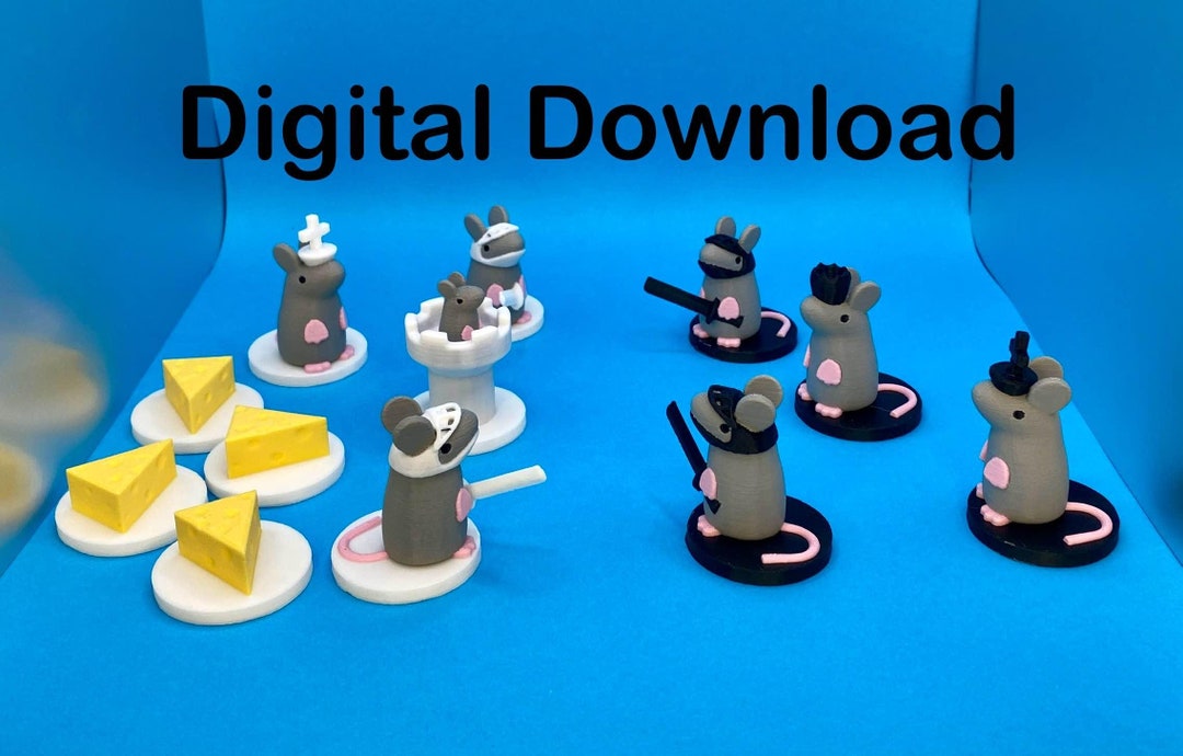 3D Printable Rat Chess Set (DIGITAL FILES ONLY) - Etsy