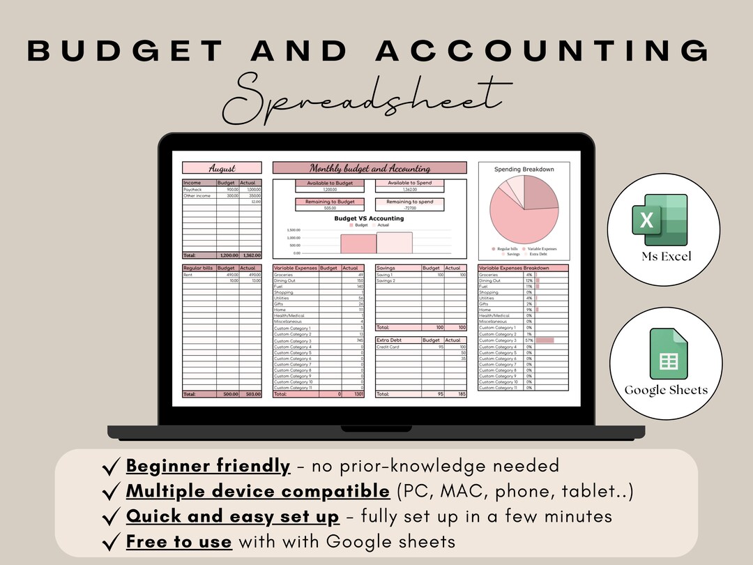 Digital Budget Planner, Accounting, and Expense Tracker Finance ...