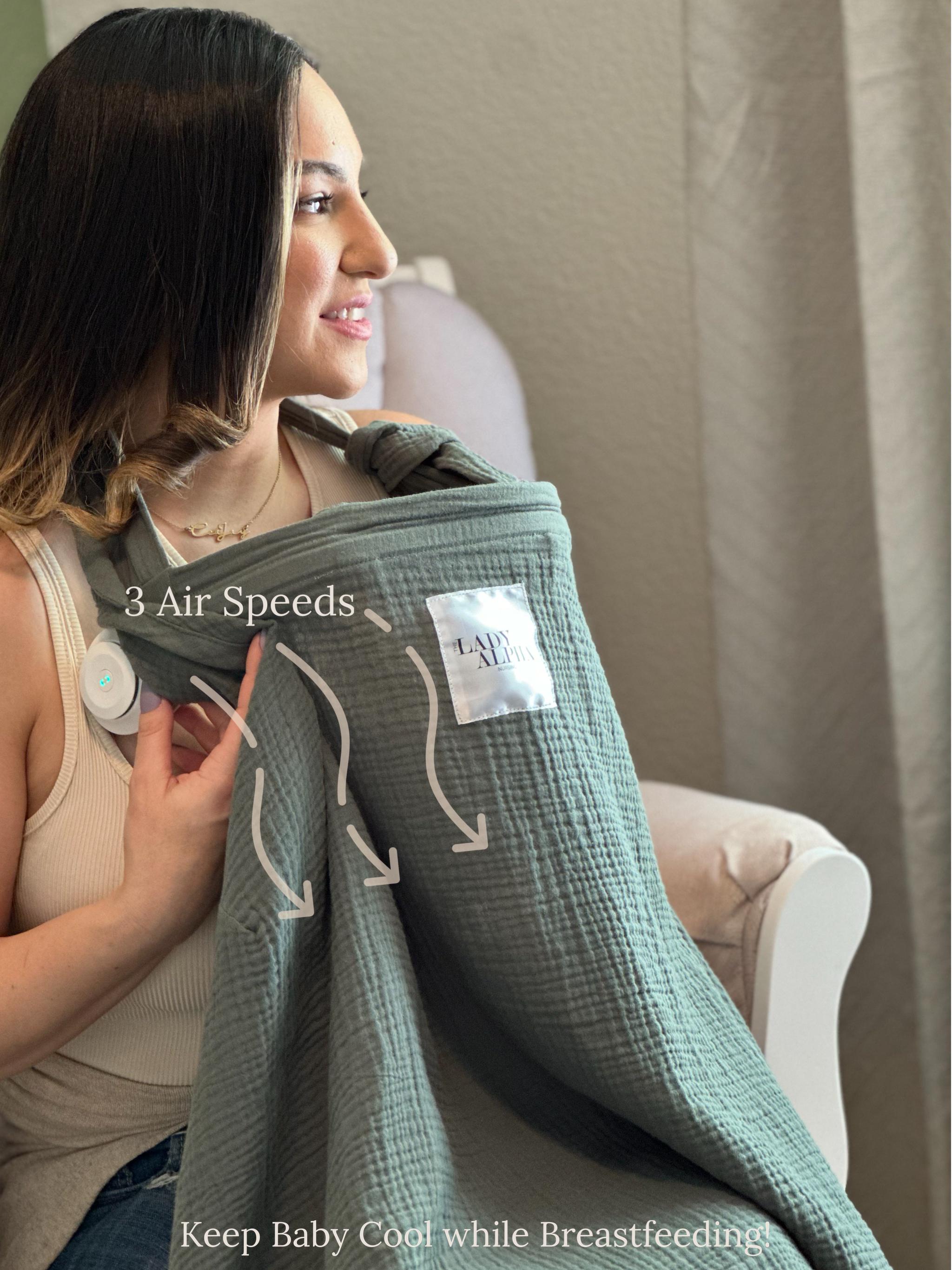 The Nursing Cool Cover | Built-in Fan Included! | Baby Shower Gift ...
