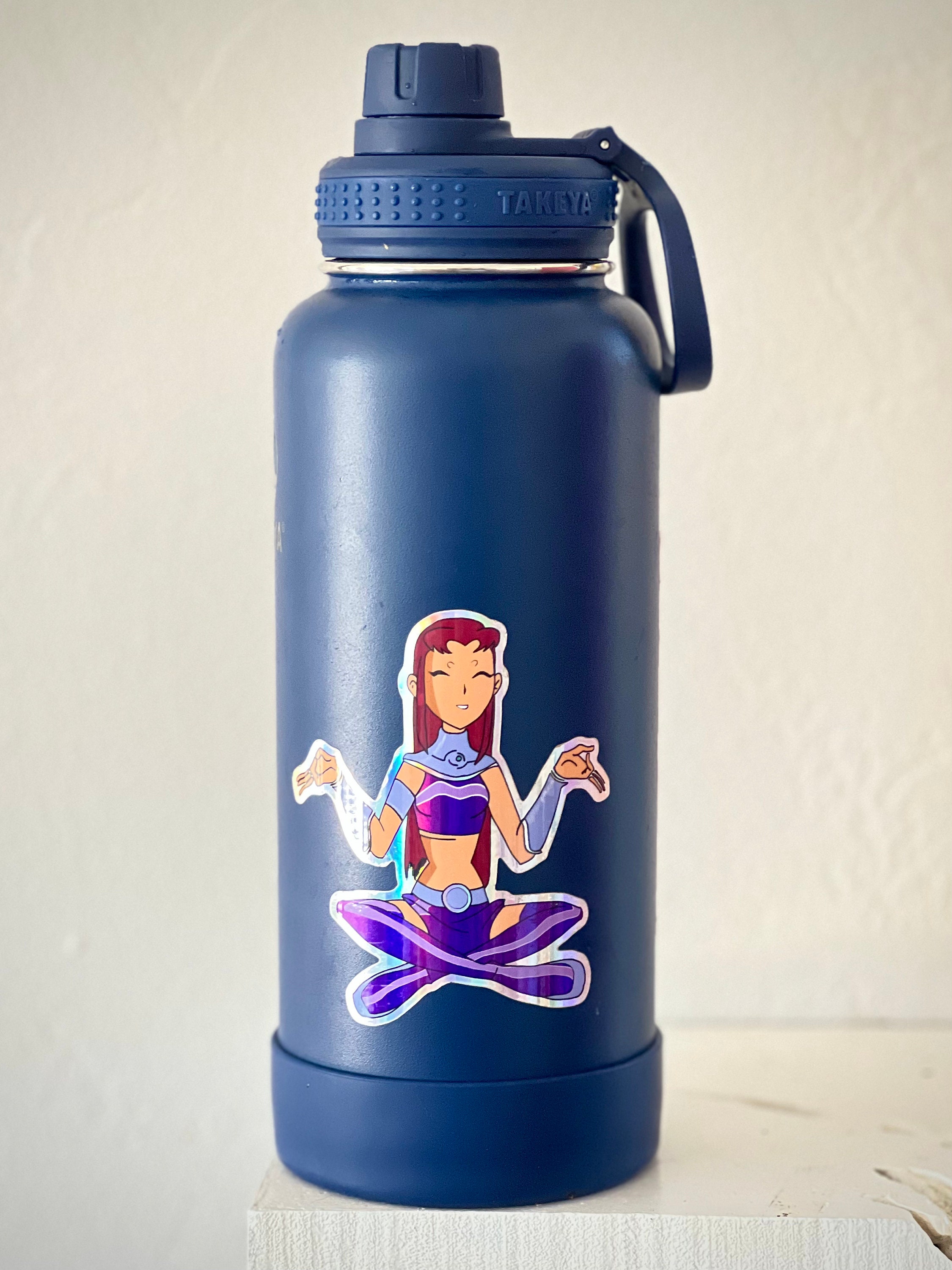 Starfire Meditating Holographic Sticker - Etsy