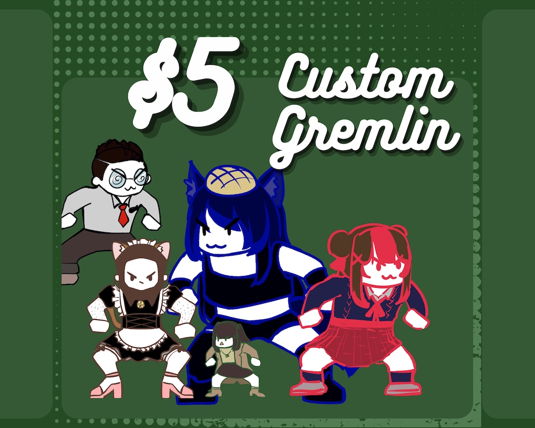 Custom Gremlin Digital Art for Twitch Emote or Stream Asset Based on ...
