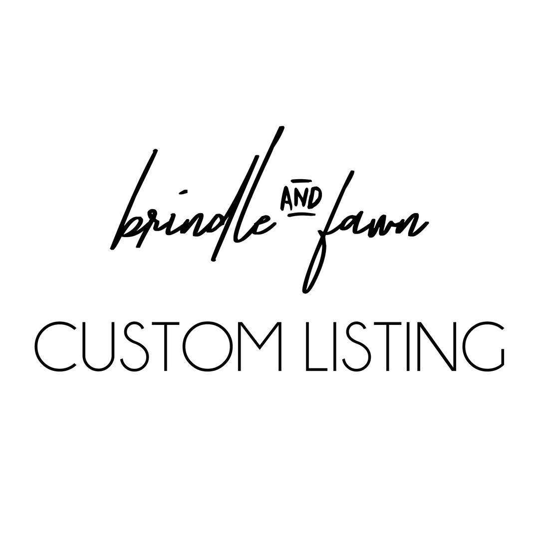 CUSTOM LISTING - Etsy