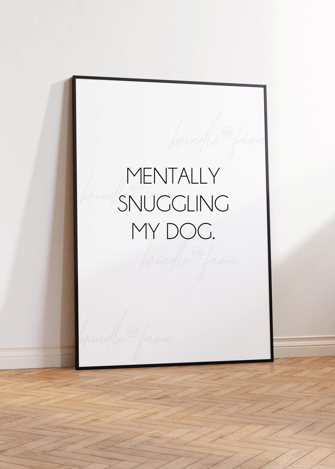 Mentally Snuggling My Dog 8x10 Printable Digital Pet Dog Quote, Print ...