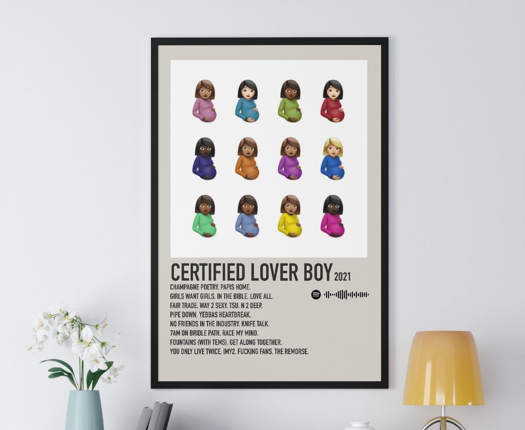 Drake Certified Lover Boy Album Cover Poster Wall Art Music - Etsy