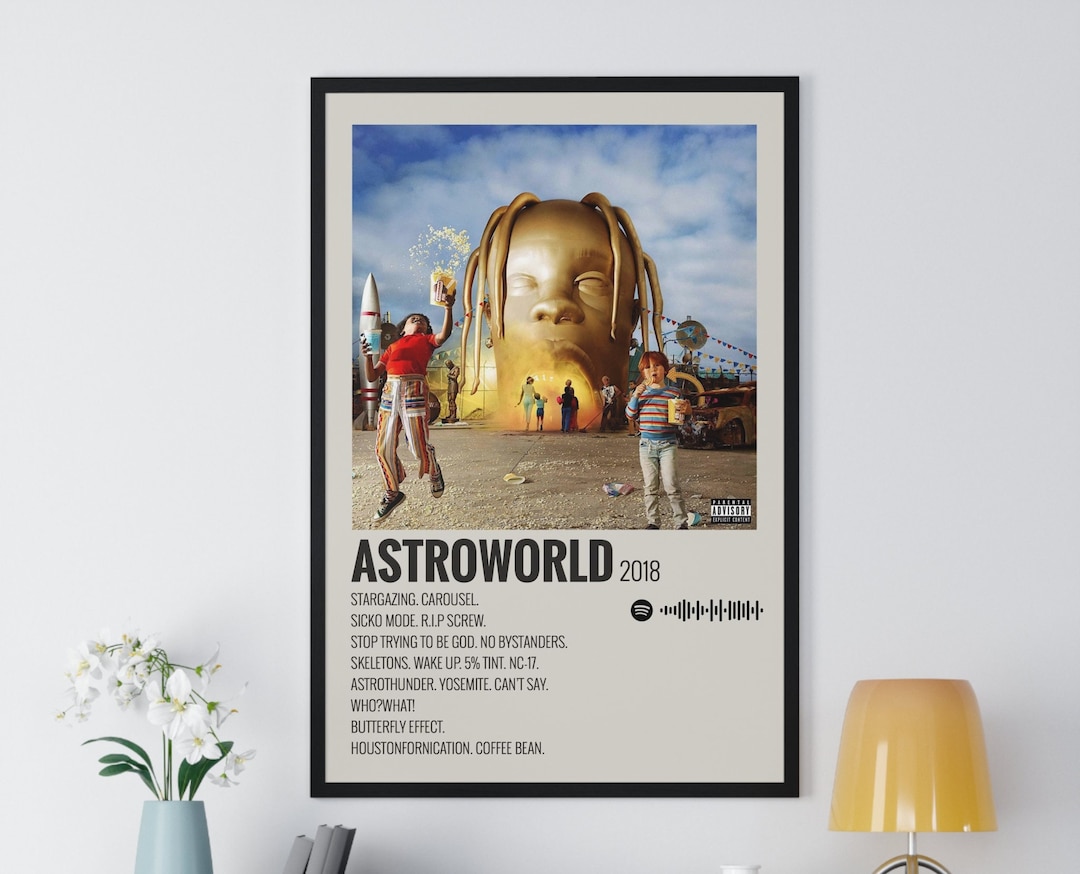 Travis Scott Astroworld Album Cover Poster Digital Art Print - Etsy