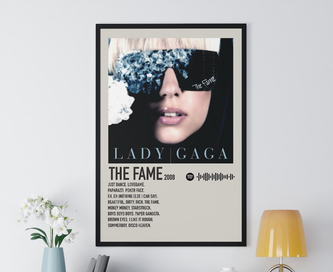 Lady Gaga the Fame Album Cover Poster Shallow Print Wall Art - Etsy
