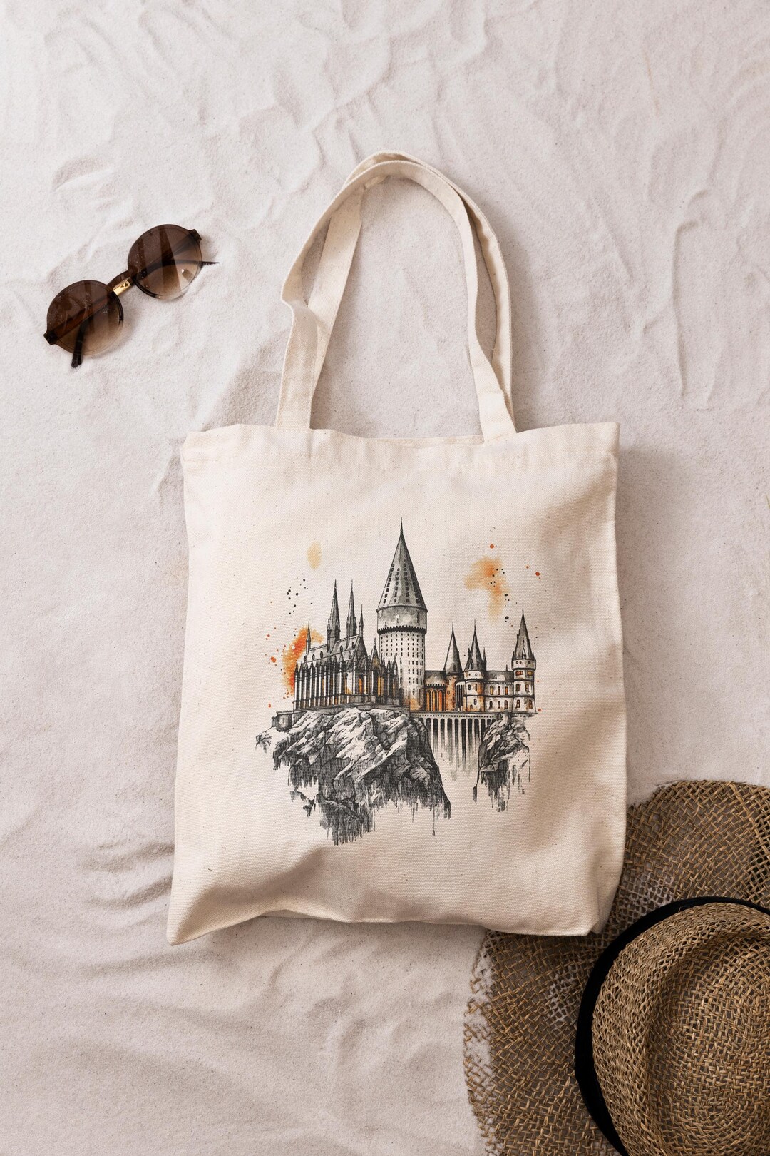 Fantasy Wizard Castle Tote Bag, Magical School Design, Enchanted ...