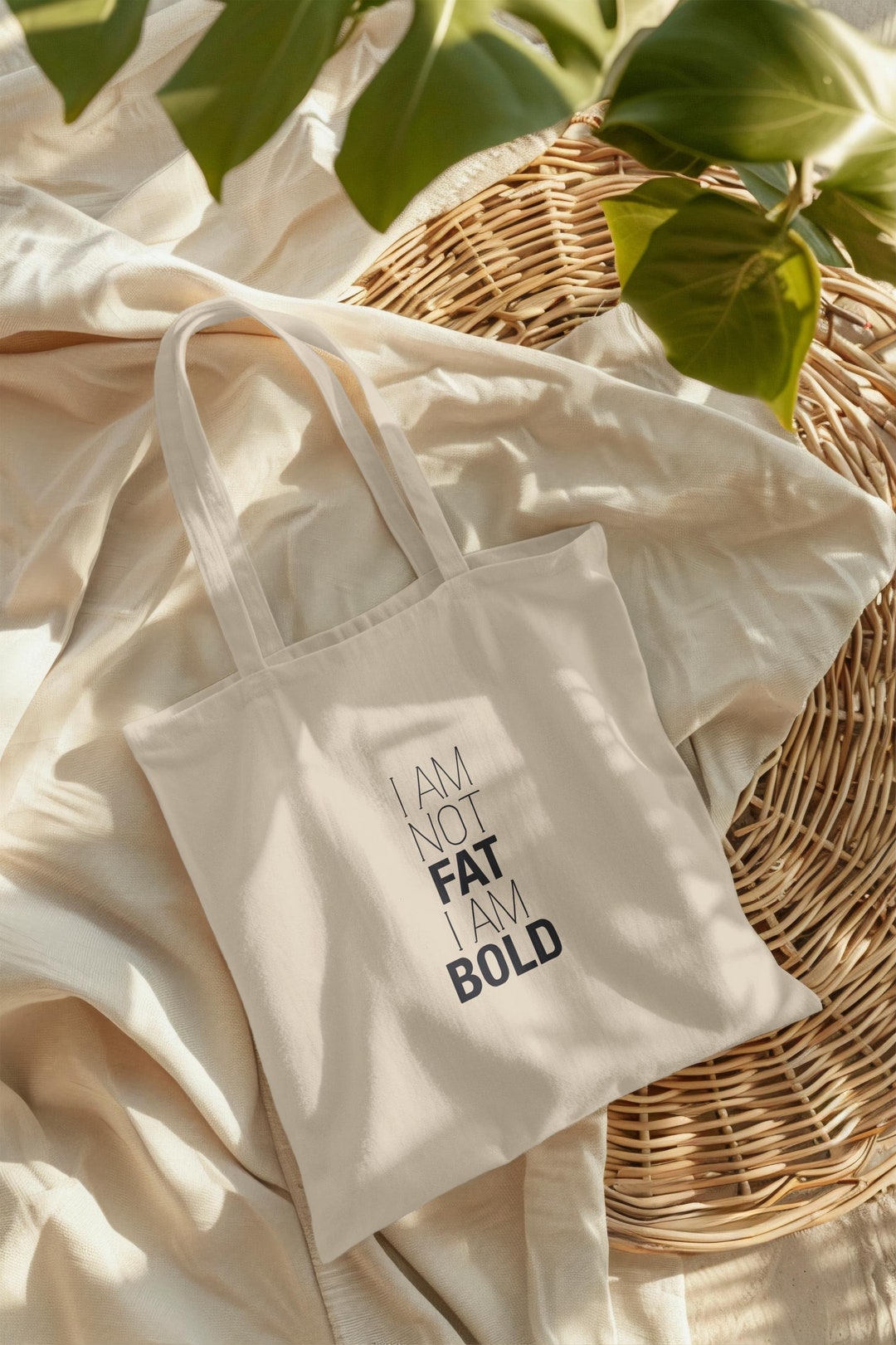 I Am Not Fat I Am BOLD Tote Bag, Body Positivity Gift, Sarcastic Humor ...