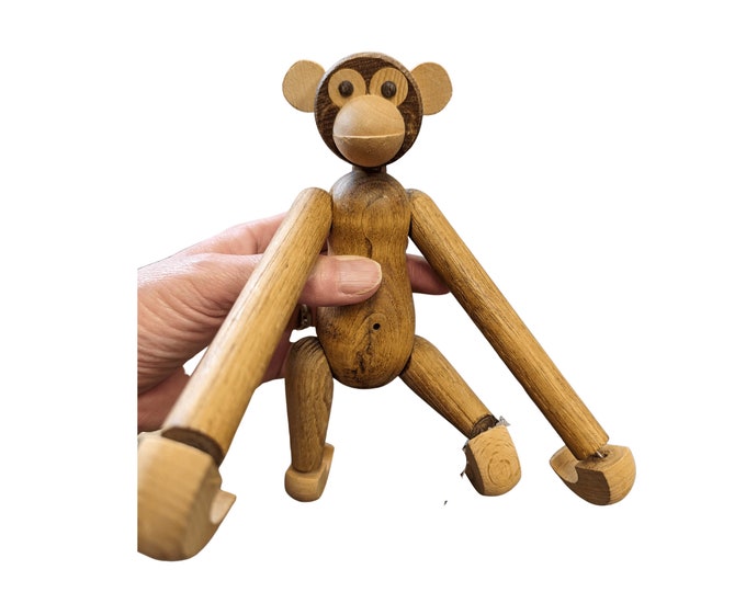 Vintage Mid Century Modern Teak Monkey - Danish Wooden Monkey - Kay ...
