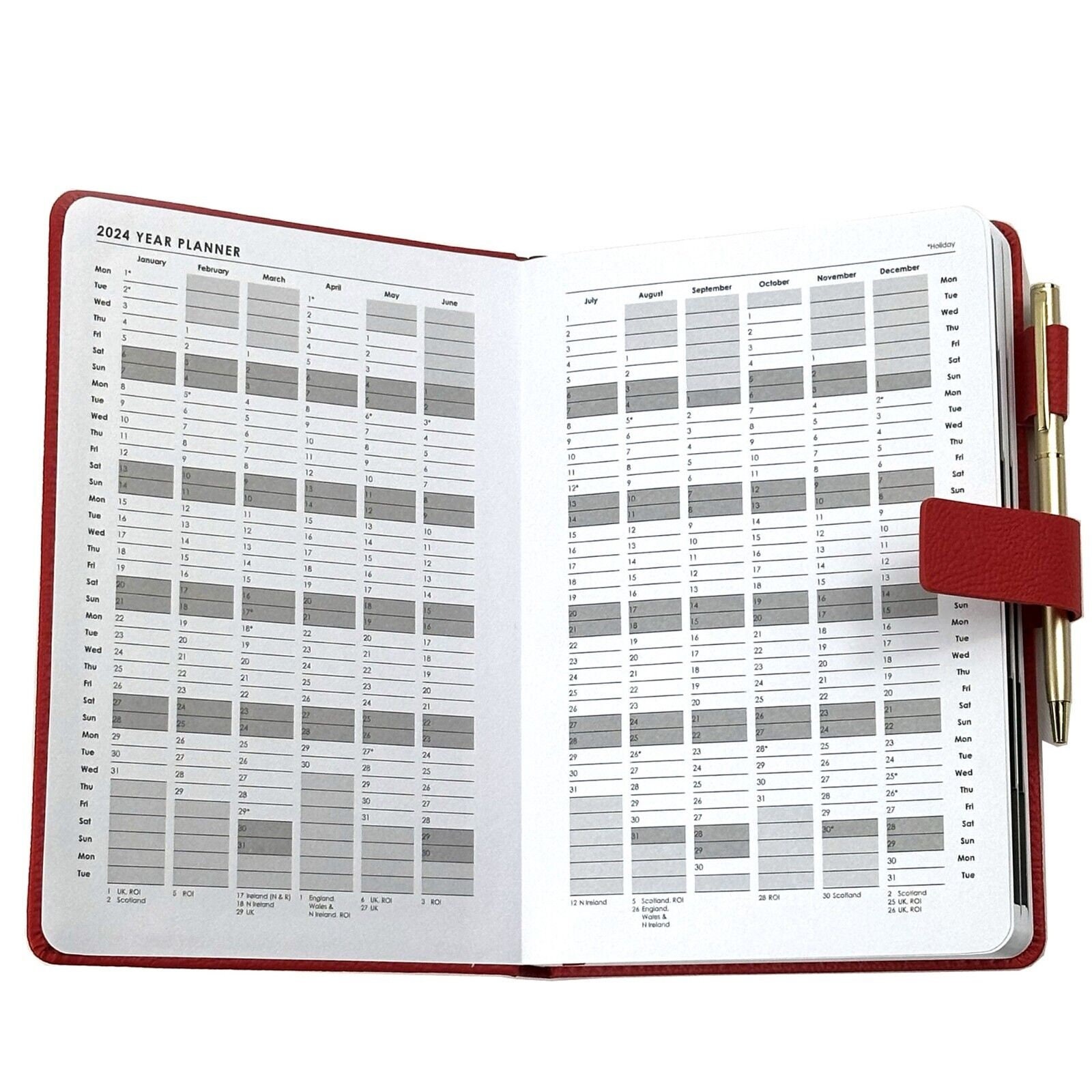 2024 Diary Page A Day Plan Daily Notes Memo Organiser Business - Etsy