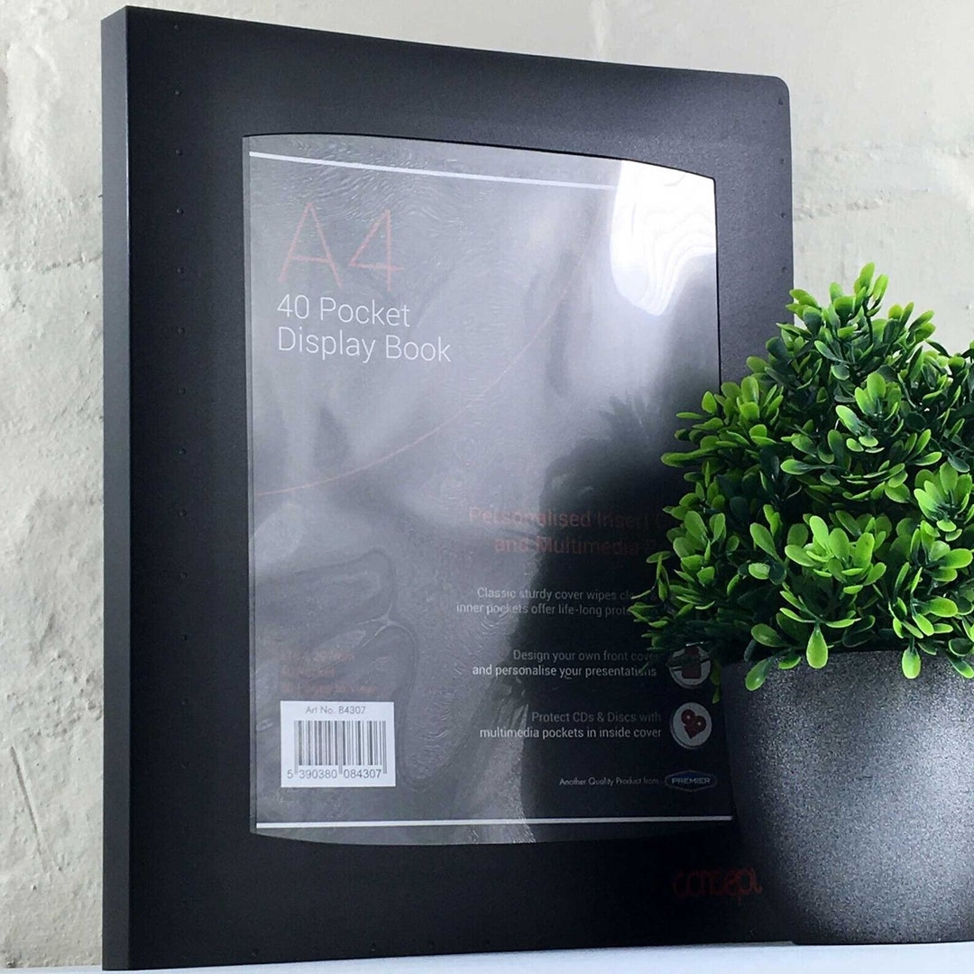 A4 Display Book 40 Pockets Presentation Book Portfolio Folder ...