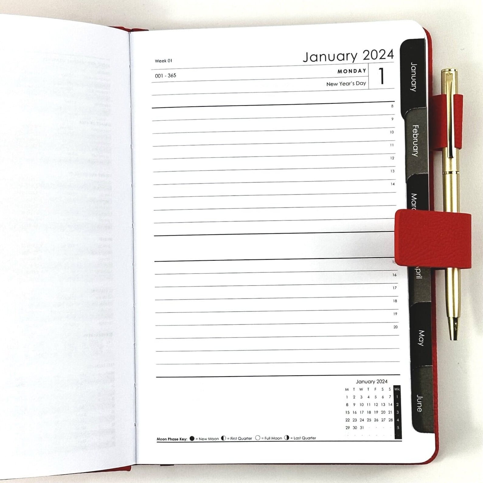 2024 Diary Page A Day Plan Daily Notes Memo Organiser Business - Etsy
