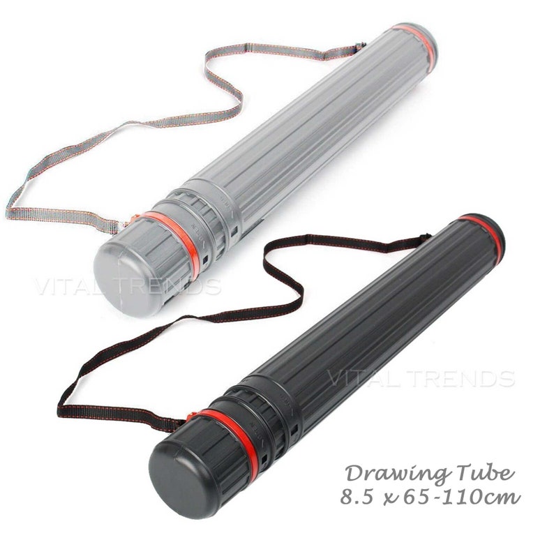 Expandable Drawing Tube: Artwork, Poster Storage Case (8.5 X 65-110cm ...