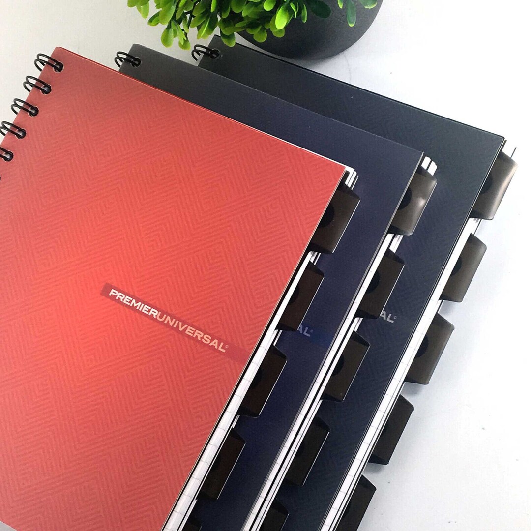 A5 Spiral Project Book: Tabbed Dividers, Ruled Paper, 125 Sheets - Etsy