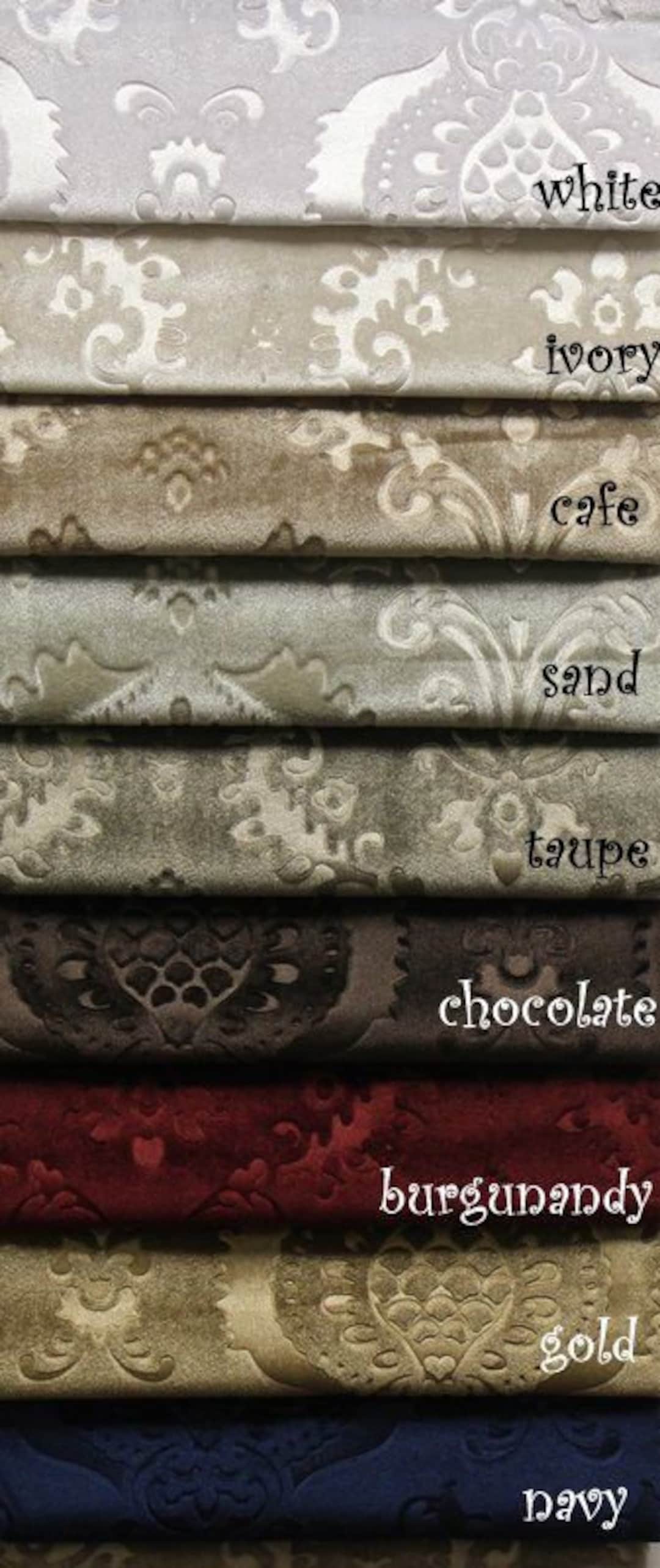 Brocade Damask Velvet Fabric, Ideal Embossed Material for Upholstery ...