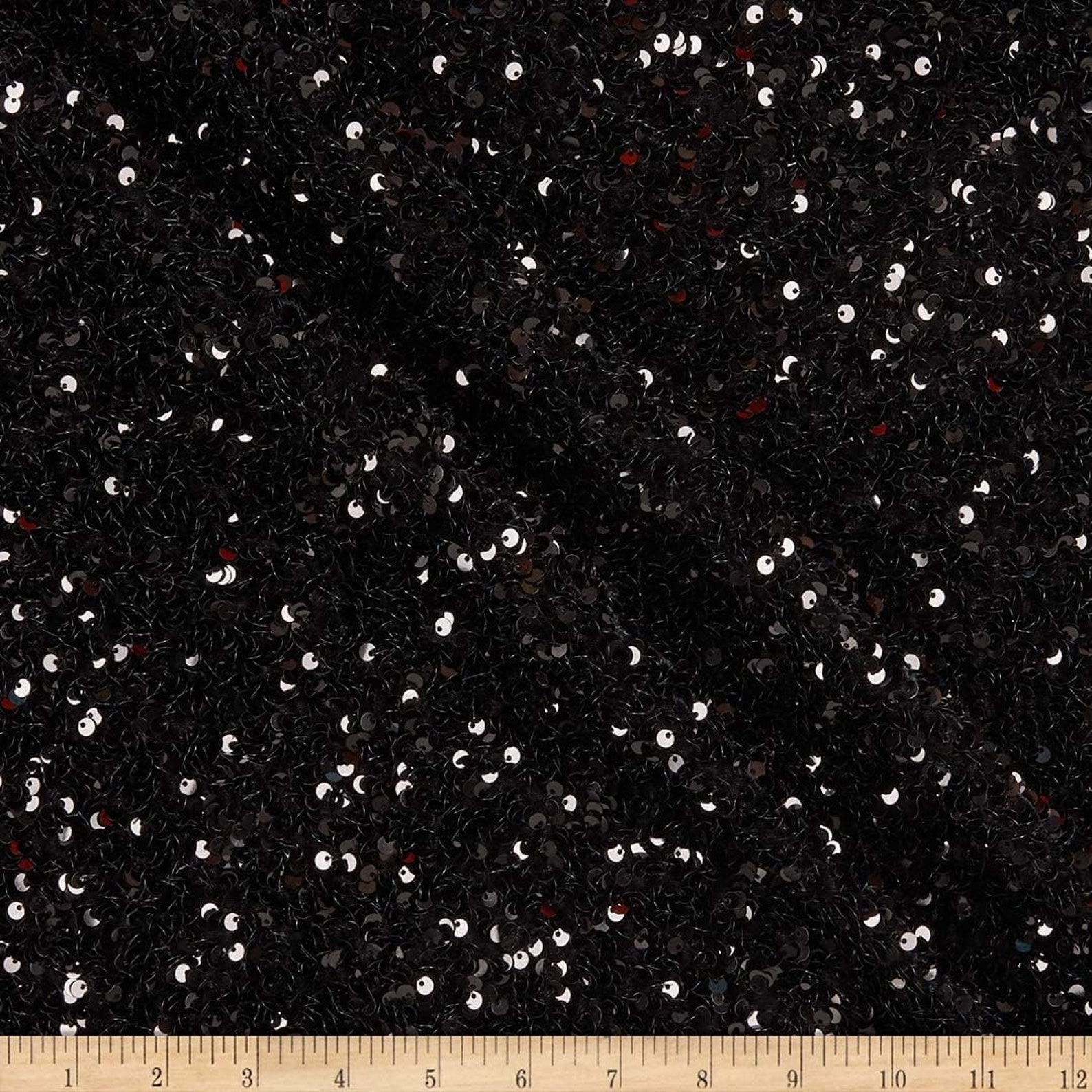 Stretch Velvet Sequin Fabric by the Yard, Glitter Spandex Material ...