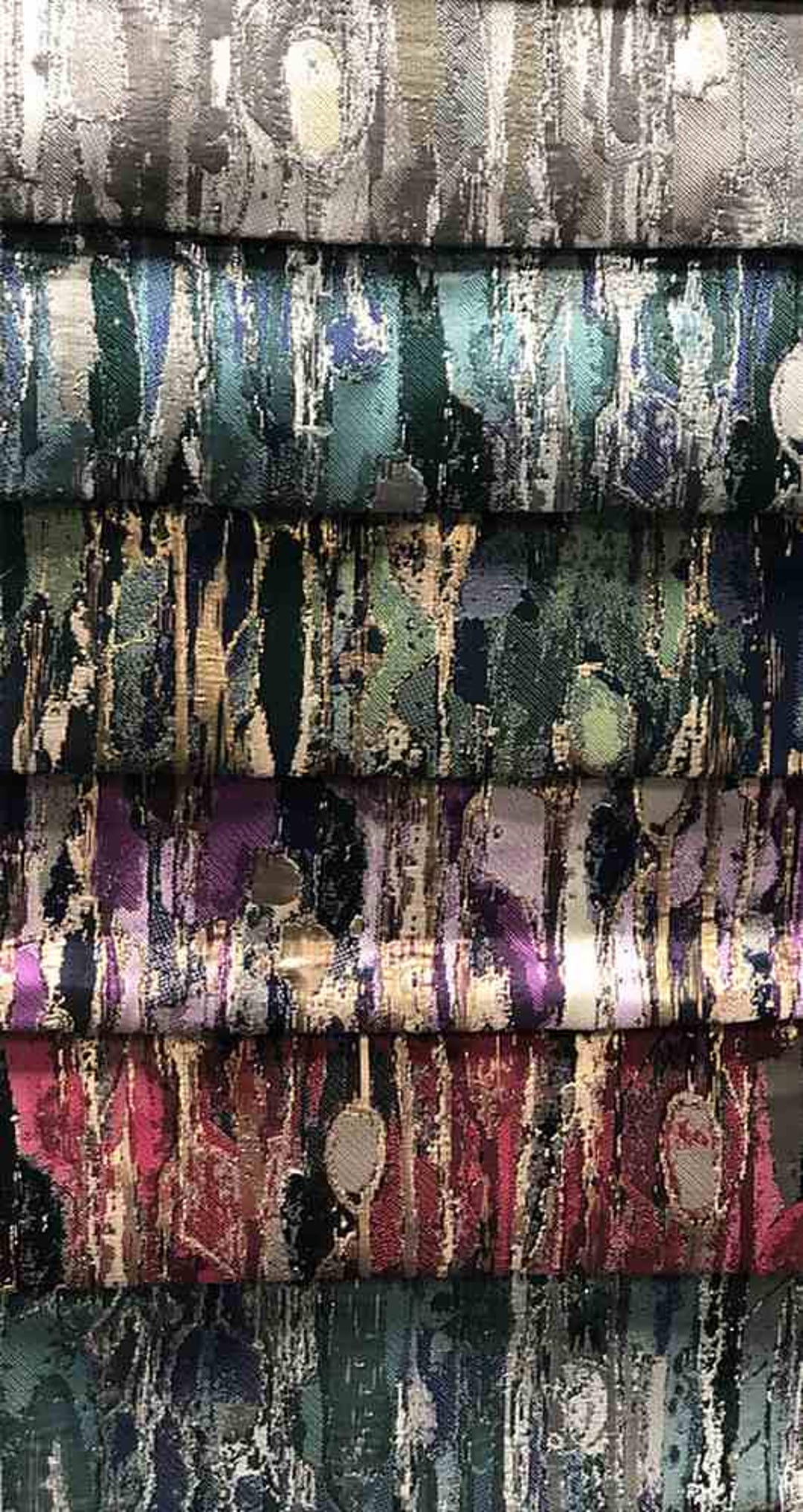 Jacquard Print Metallic Fabric, 118 Inch in Width, | Home Decor - LYNN ...