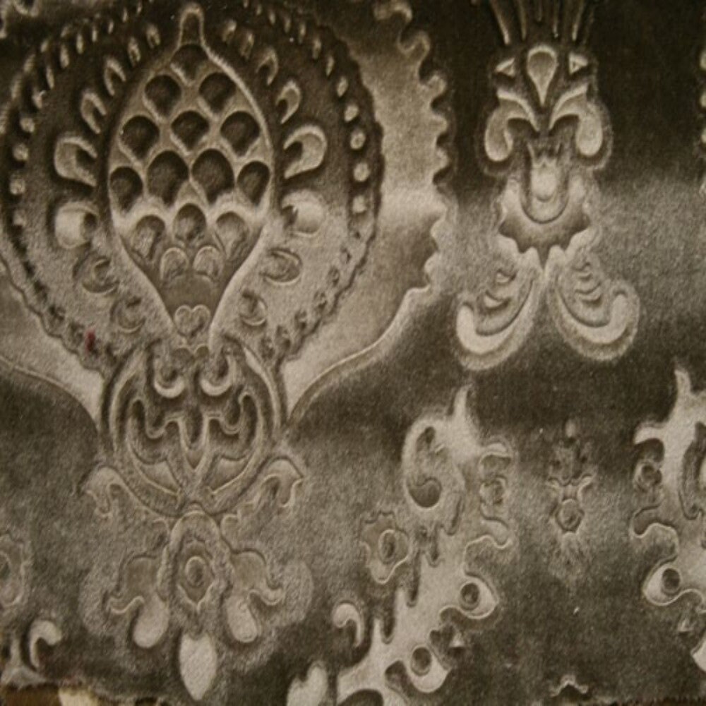 Brocade Damask Velvet Fabric, Ideal Embossed Material for Upholstery ...
