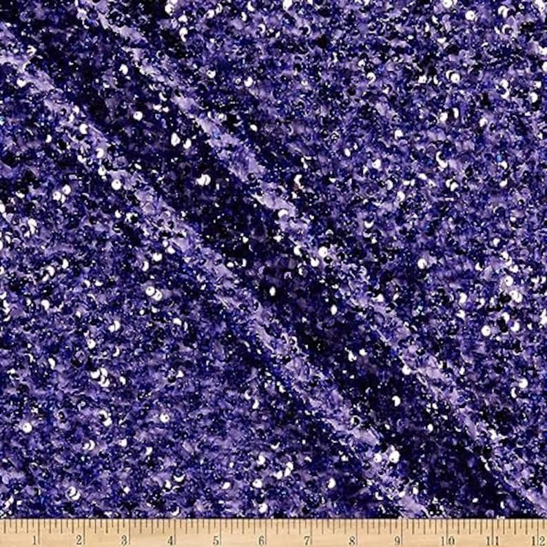 30 Stretch Velvet Sequin Fabric by the Yard, Glitter Spandex Material ...
