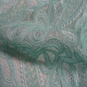 CREATION Glitter Embroidered Mesh Fabric. Lace Netting Material Ideal ...