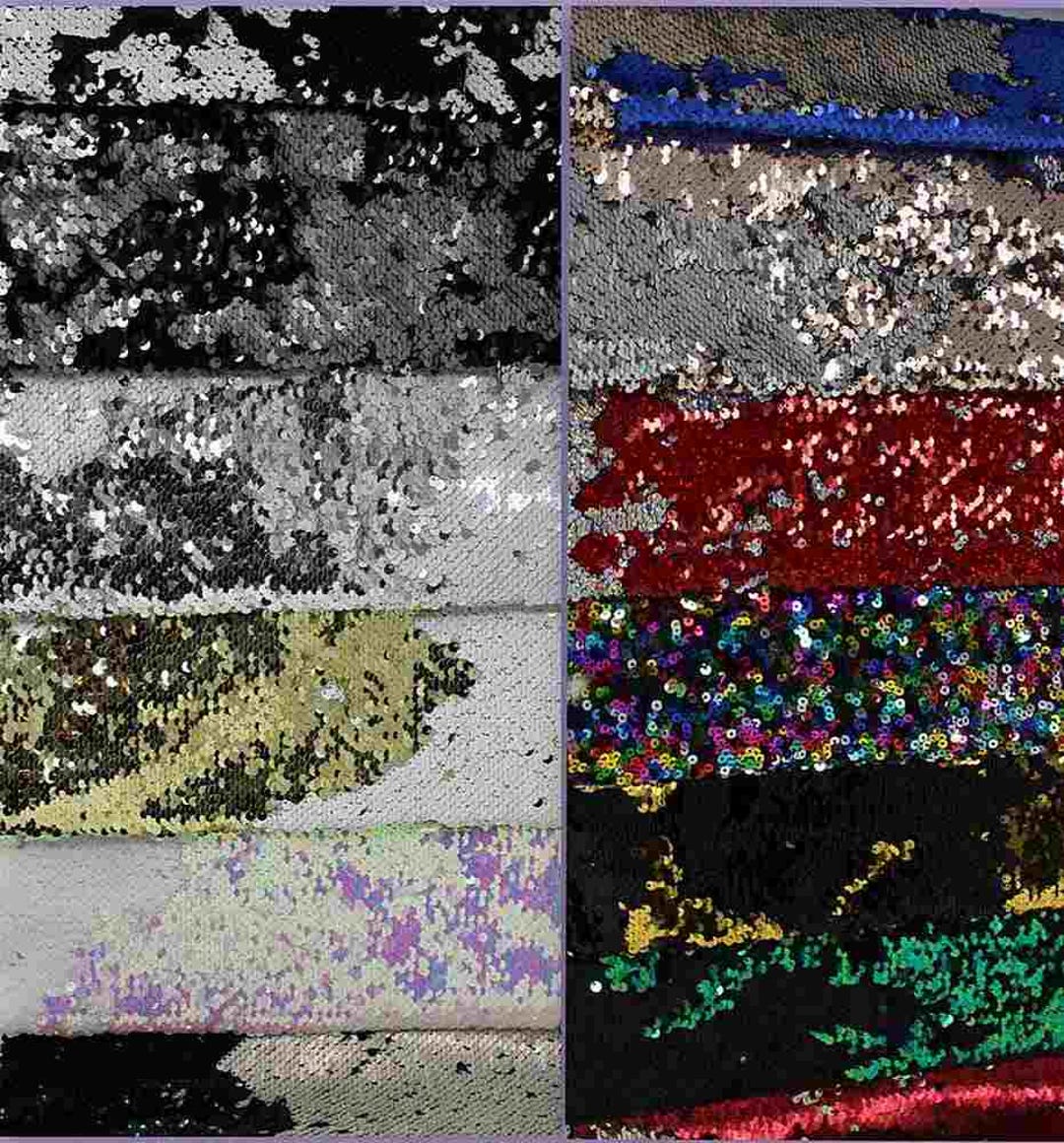 Color Changing Sensory Wall Reversible Sequin Fabric, Easy to Flip ...