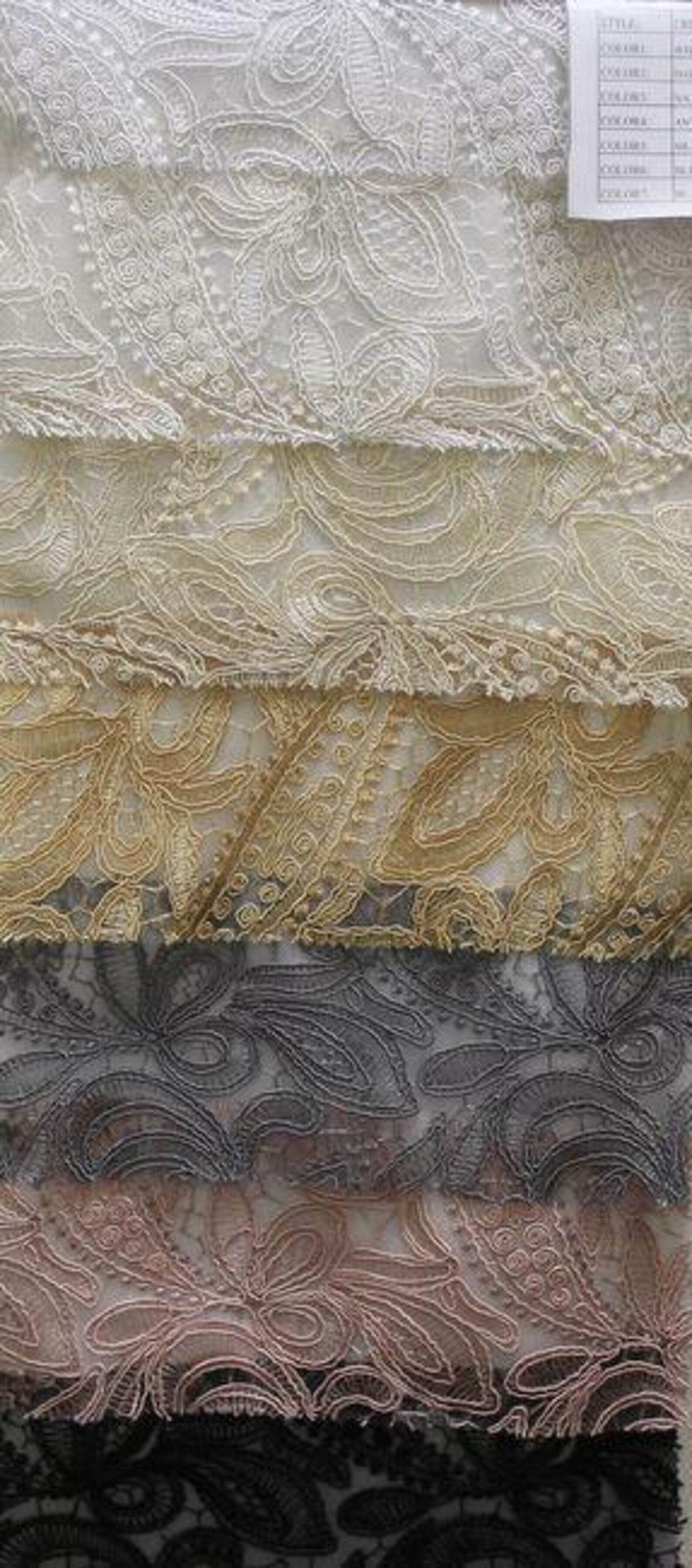 CREATION Glitter Embroidered Mesh Fabric. Lace Netting Material 52 Inch ...