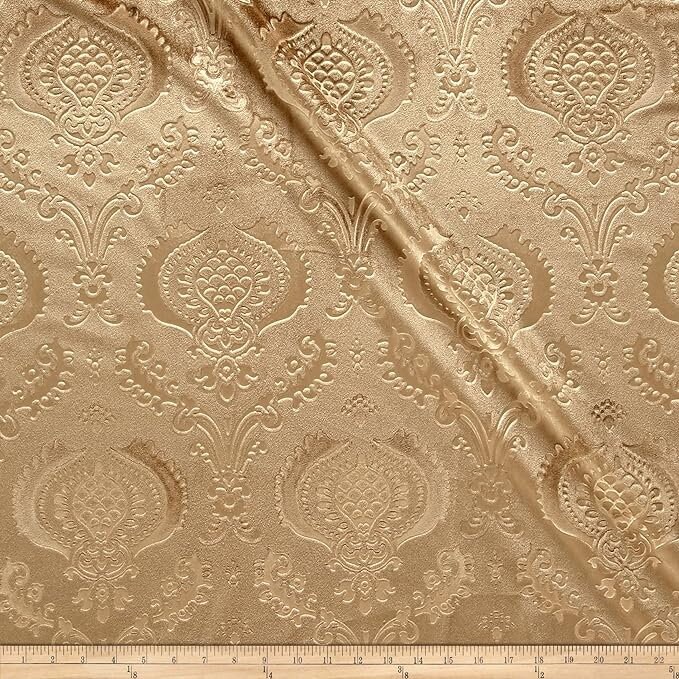 Brocade Damask Velvet Fabric, Ideal Embossed Material for Upholstery ...